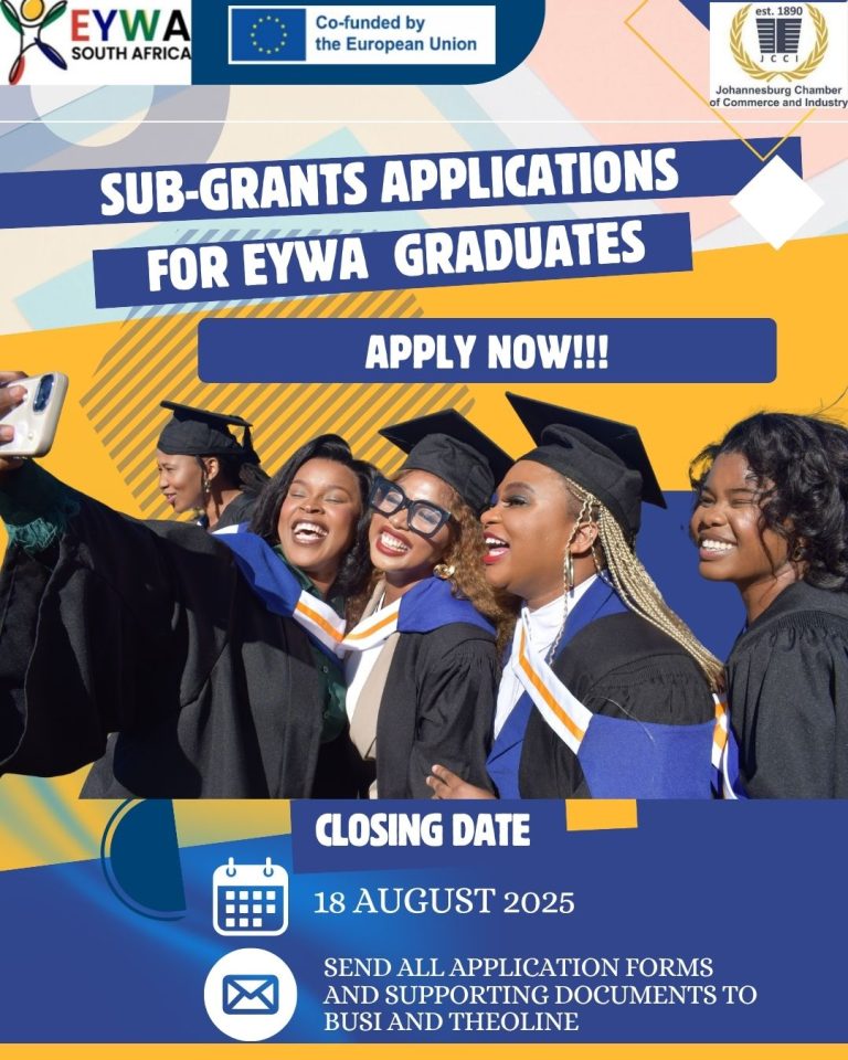 EYWA-JCCI SUB-GRANTS CALL OUT APPLICATION FOR EYWA GRADUATES – JCCI